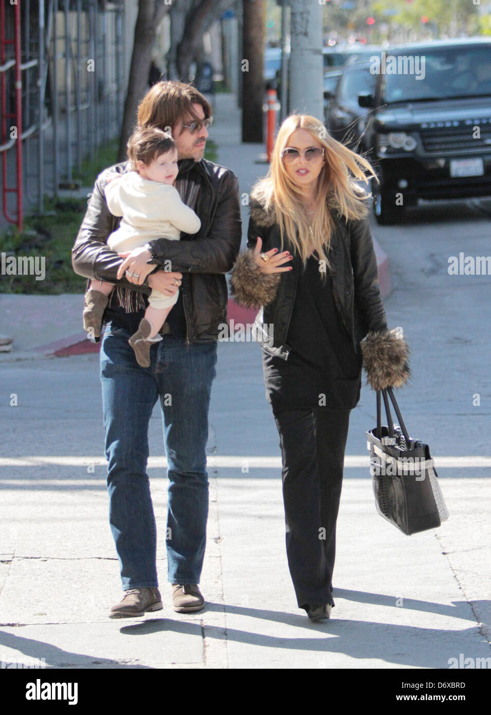 Rachel Zoe, her husband Rodger Berman and her son Skyler browse ...