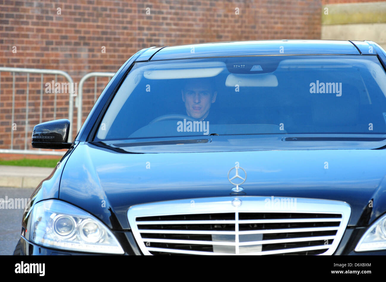Stewart Downing Liverpool FC Football players leaving their training ...