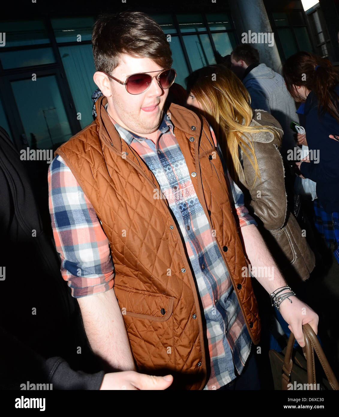 Craig Colton Stars of the X Factor Live Tour seen leaving their hotel ...