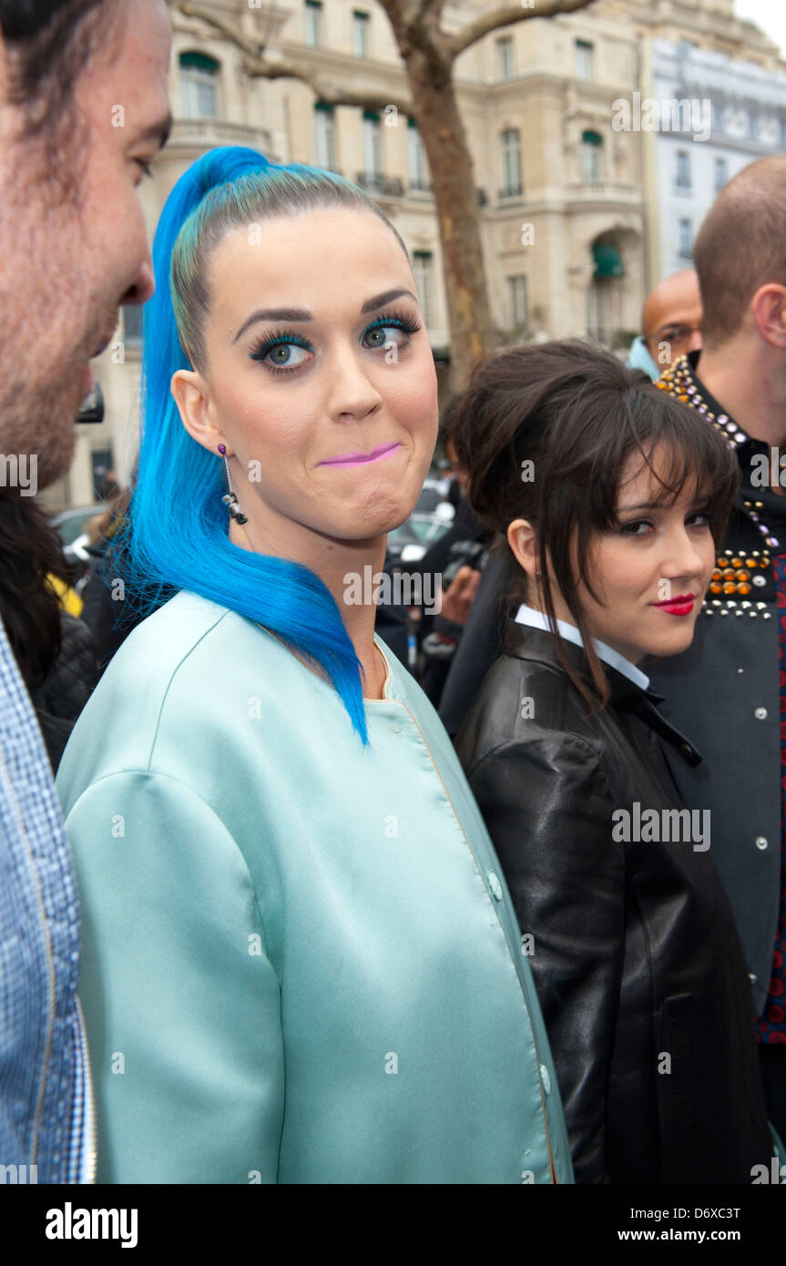 Katy Perry Paris Fashion Week Autumn/Winter 2012 - Miu Miu - Arrivals ...