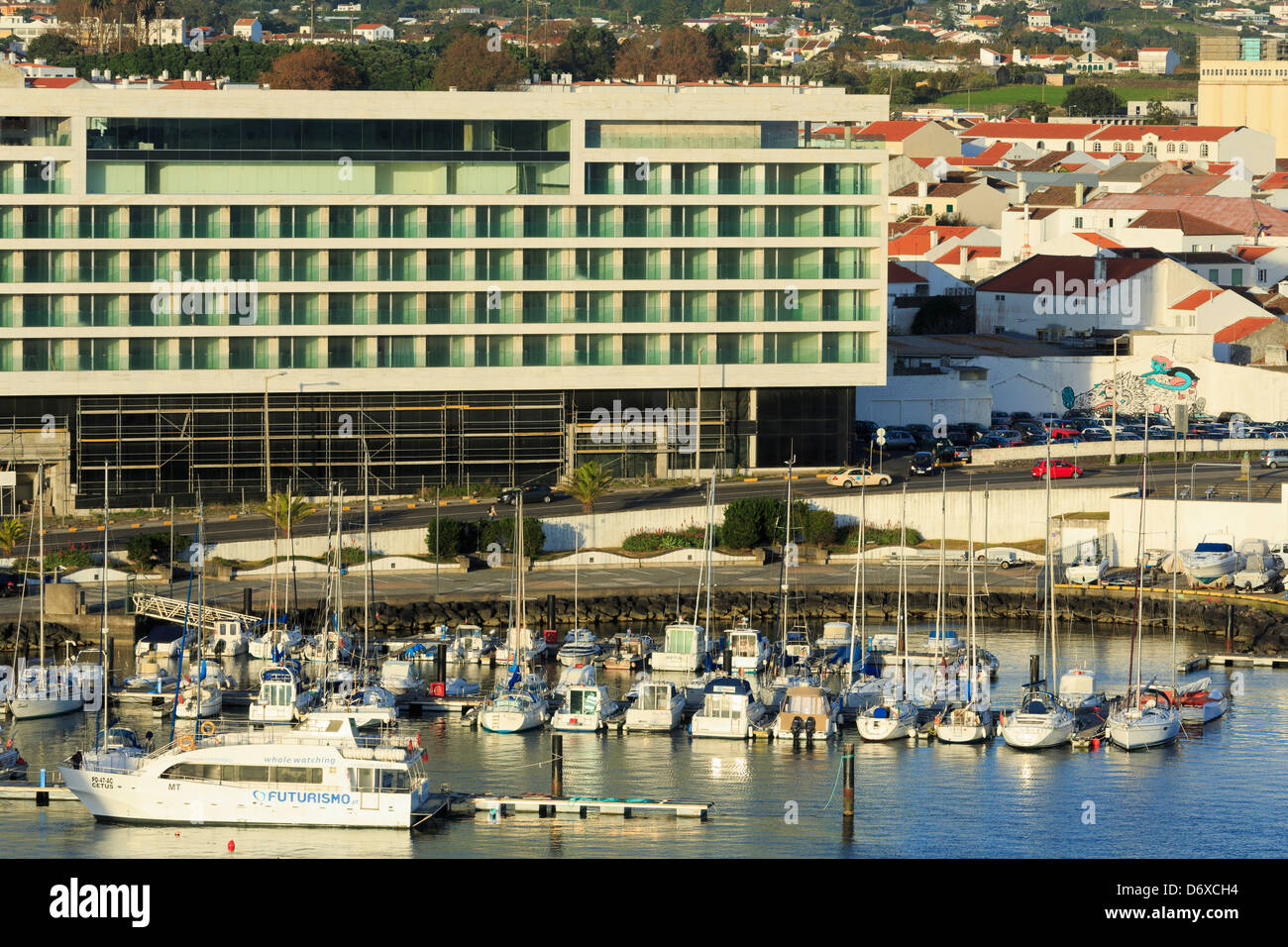 Yacht Marina in Ponta Delgada Port,Sao Miguel Island,Azores, Portugal ...