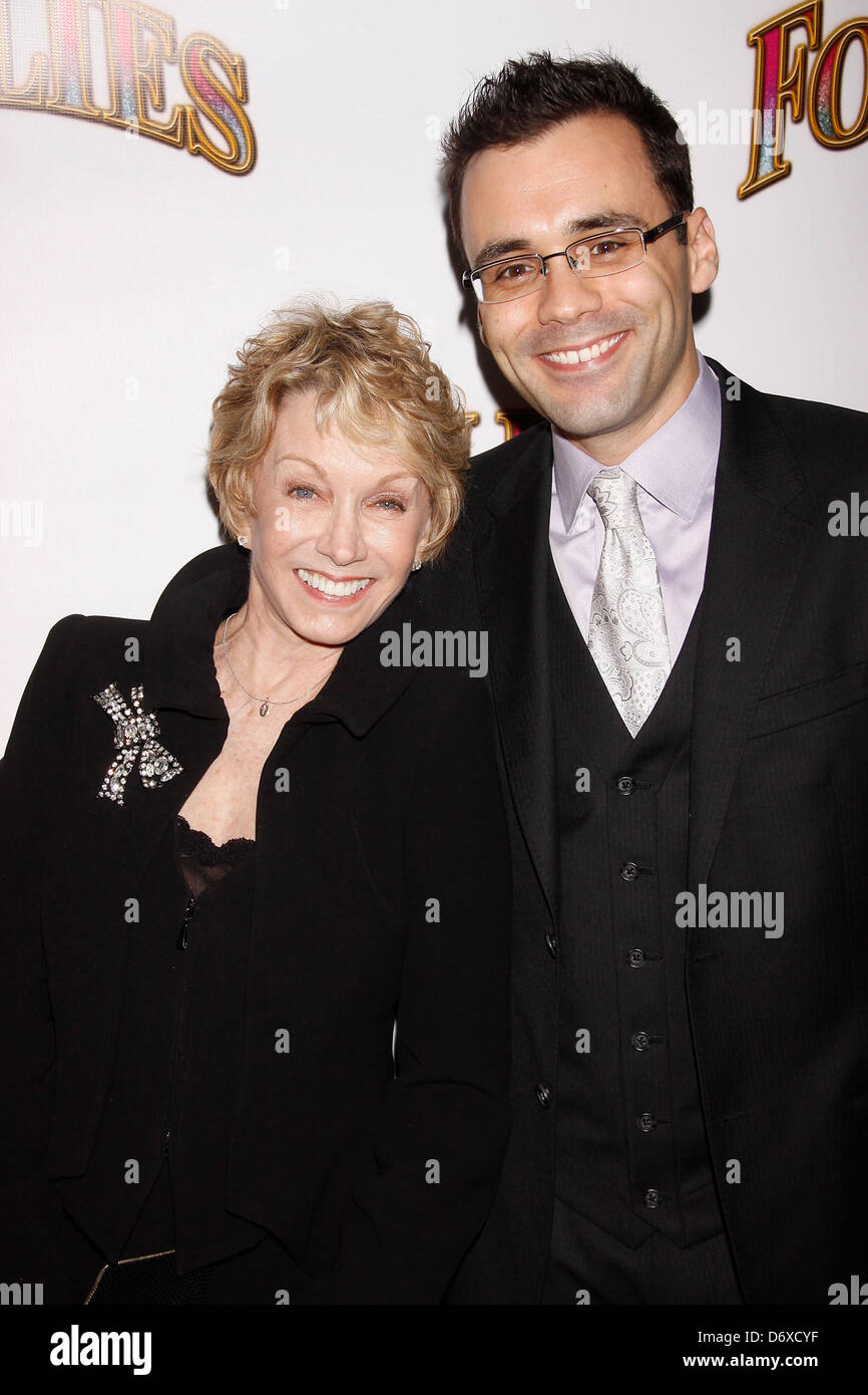 Sandy Duncan and her son Jeff Correia Opening night of the Broadway ...
