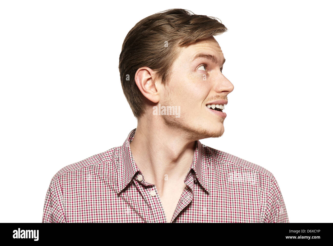 Man looking left isolated on hi-res stock photography and images - Alamy