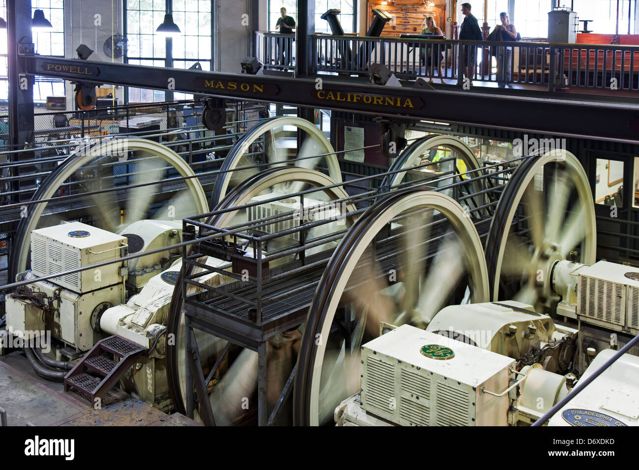 Winding wheels and engines, San Francisco Cable Car Museum, San ...