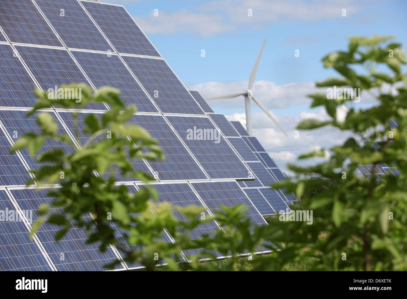 Nordhackstedt, Germany, solar farm consisting of tracking systems Stock ...