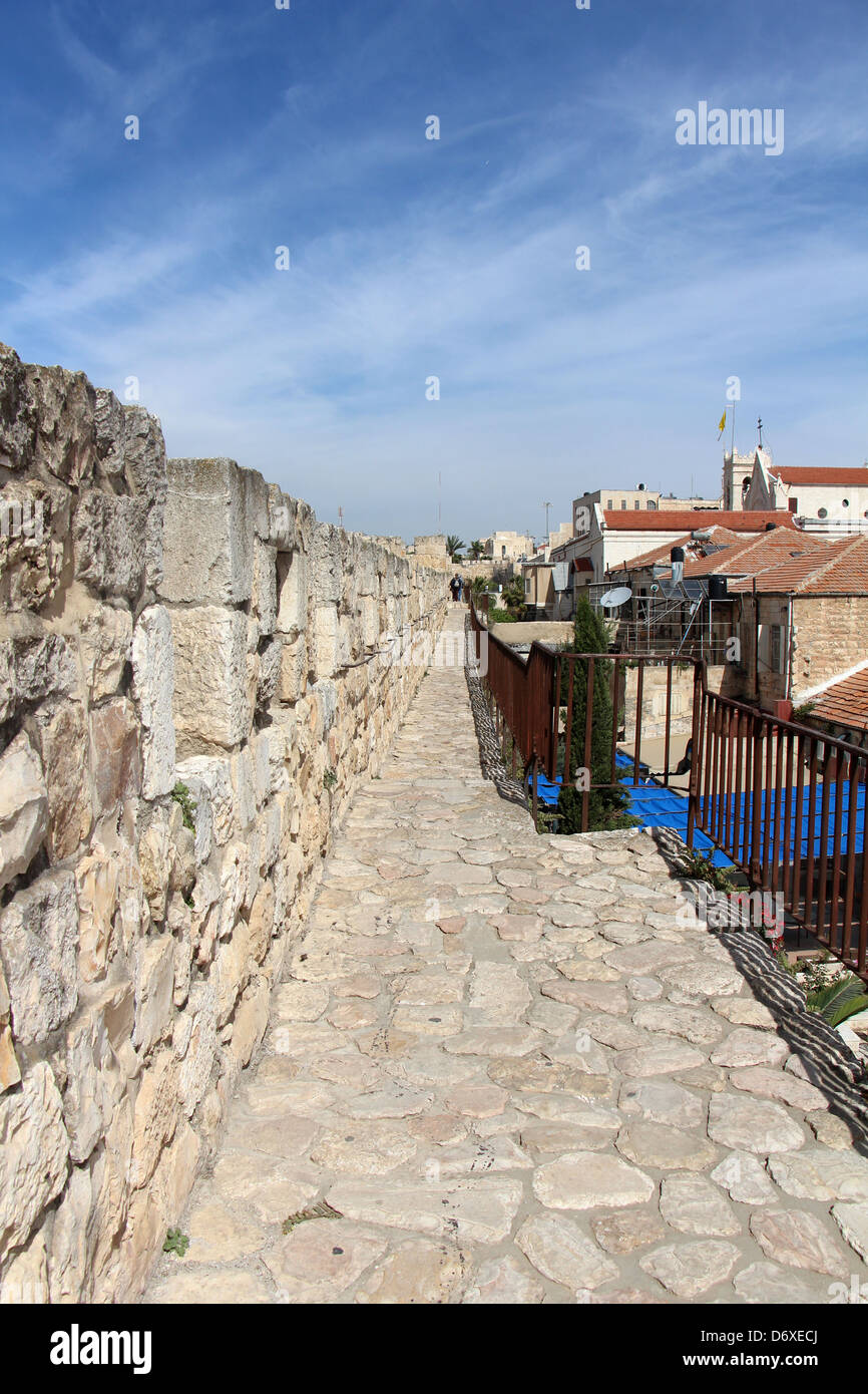 Jerusalem Ramparts Walk Stock Photo - Alamy