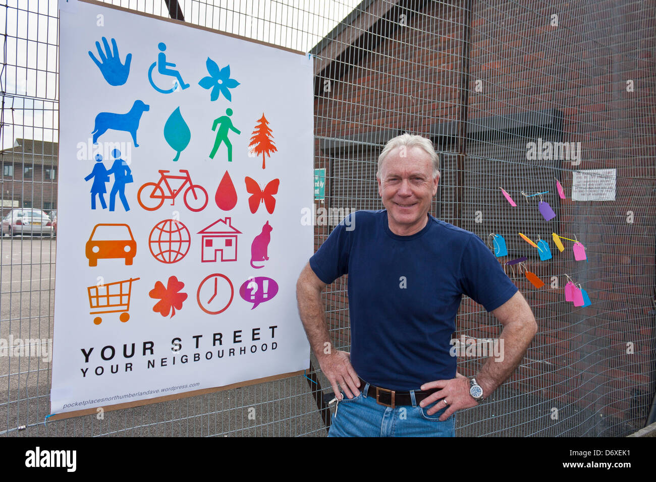 Reading, Berkshire, UK. 24th April 2013. John Ord, local representative ...