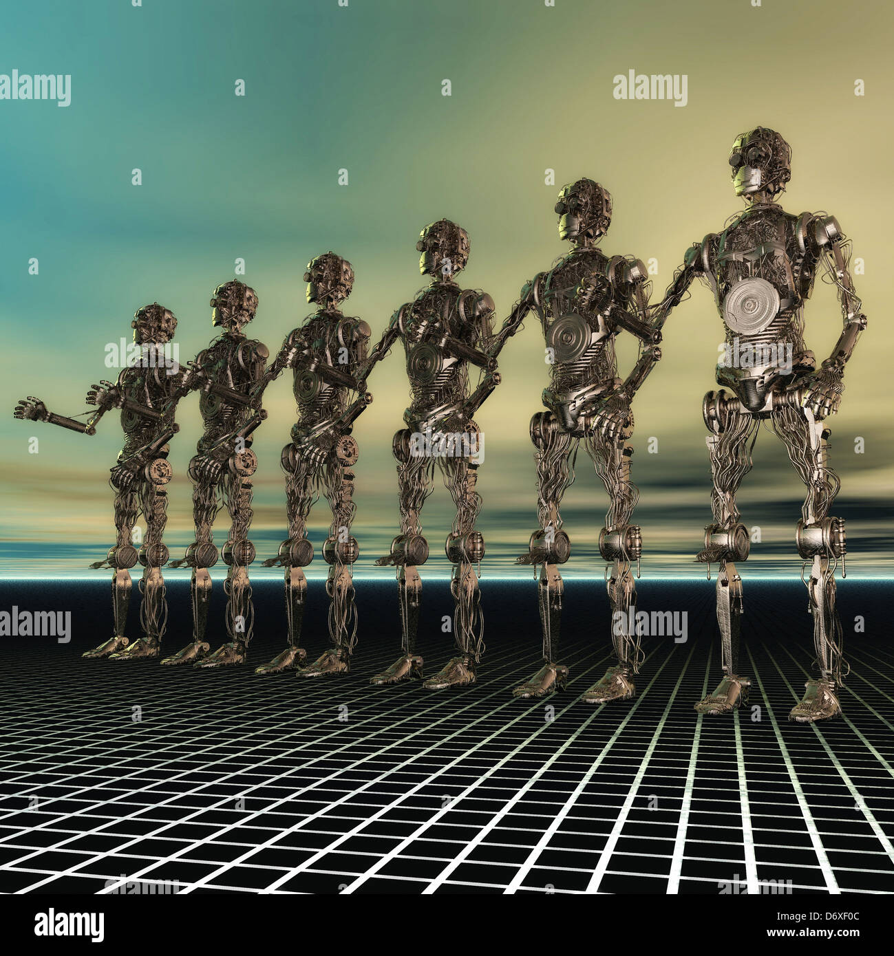Visualization of Robots Stock Photo - Alamy