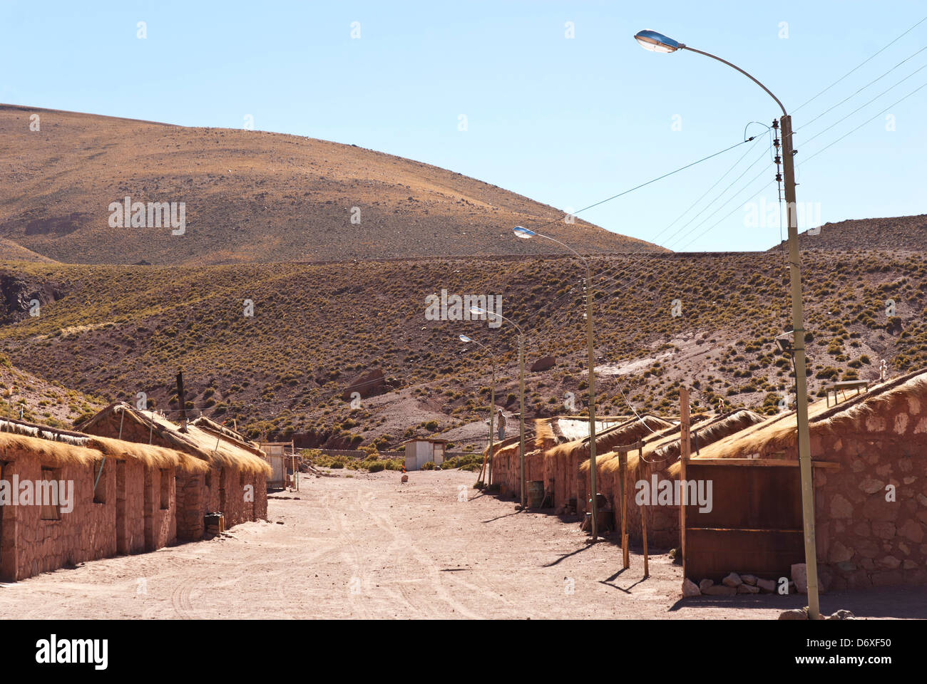 Chile, San Pedro de Atacama, Atacama Desert, Machuca village Stock ...