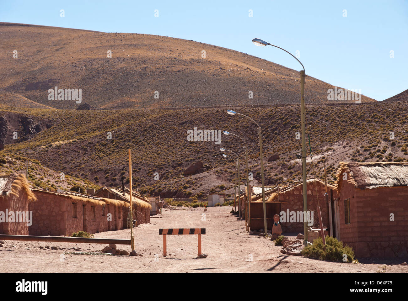 Chile, San Pedro de Atacama, Atacama Desert, Machuca village Stock ...