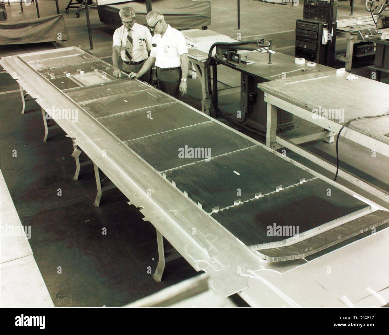 This photo depicts Convair/General Dynamics personnel working on the ...