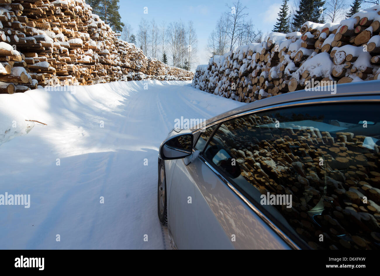 Logging car hi-res stock photography and images - Alamy