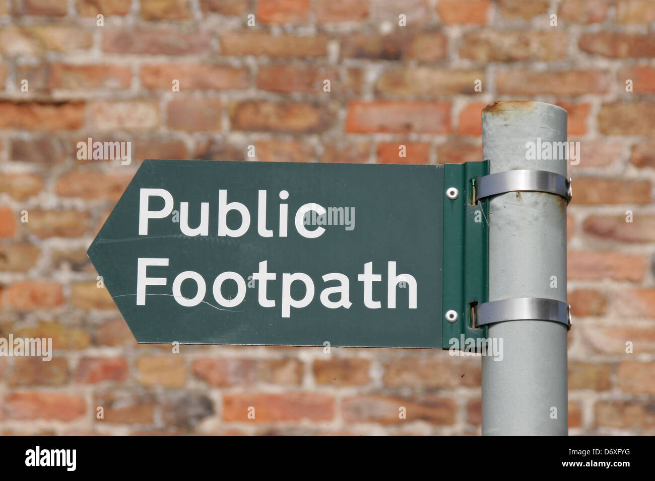 Public Footpath sign Cambridge Gloucestershire England UK Stock Photo ...
