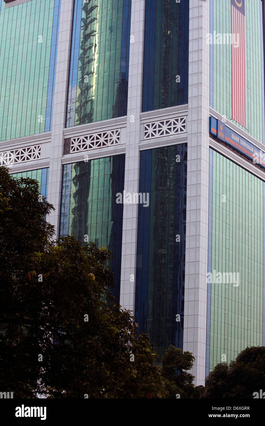Detail of a tall building in the Golden Triangle section of central ...