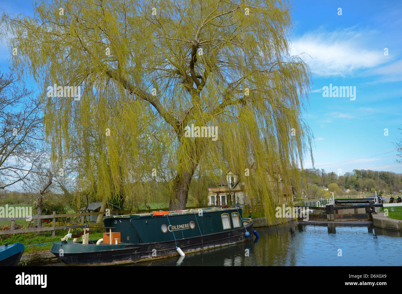 Hertford Lock on the River Lee (Lea) in Hertfordshire Stock Photo - Alamy