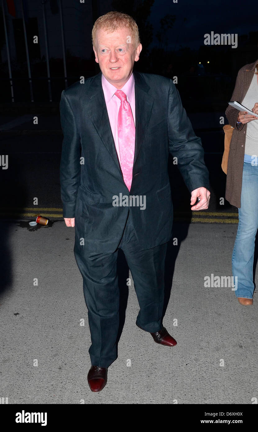 Charlie Chalk Friends, family, protestors, and press at former Irish ...