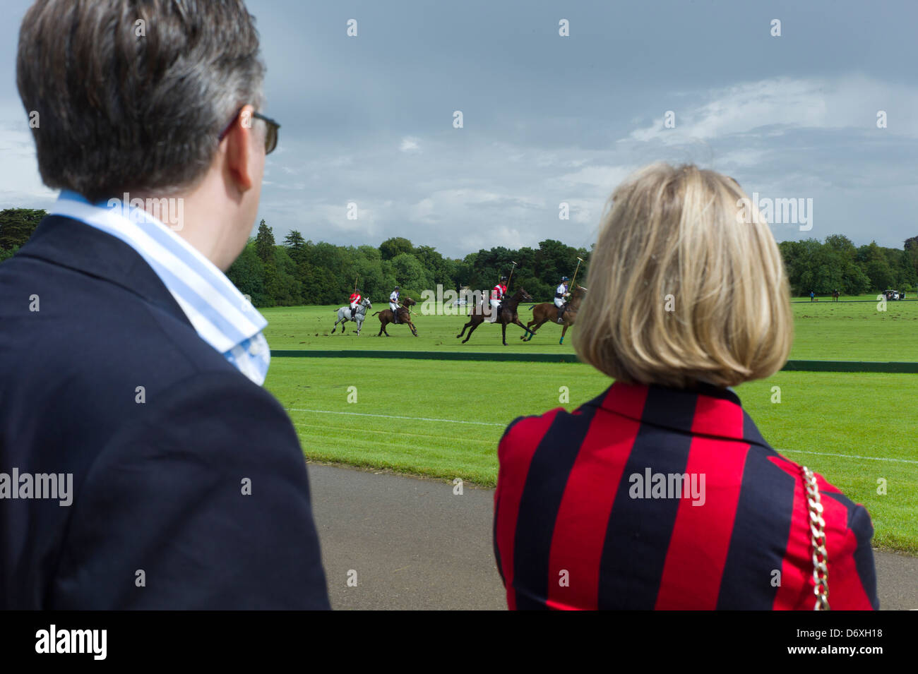 Spectators, polo match Stock Photo - Alamy