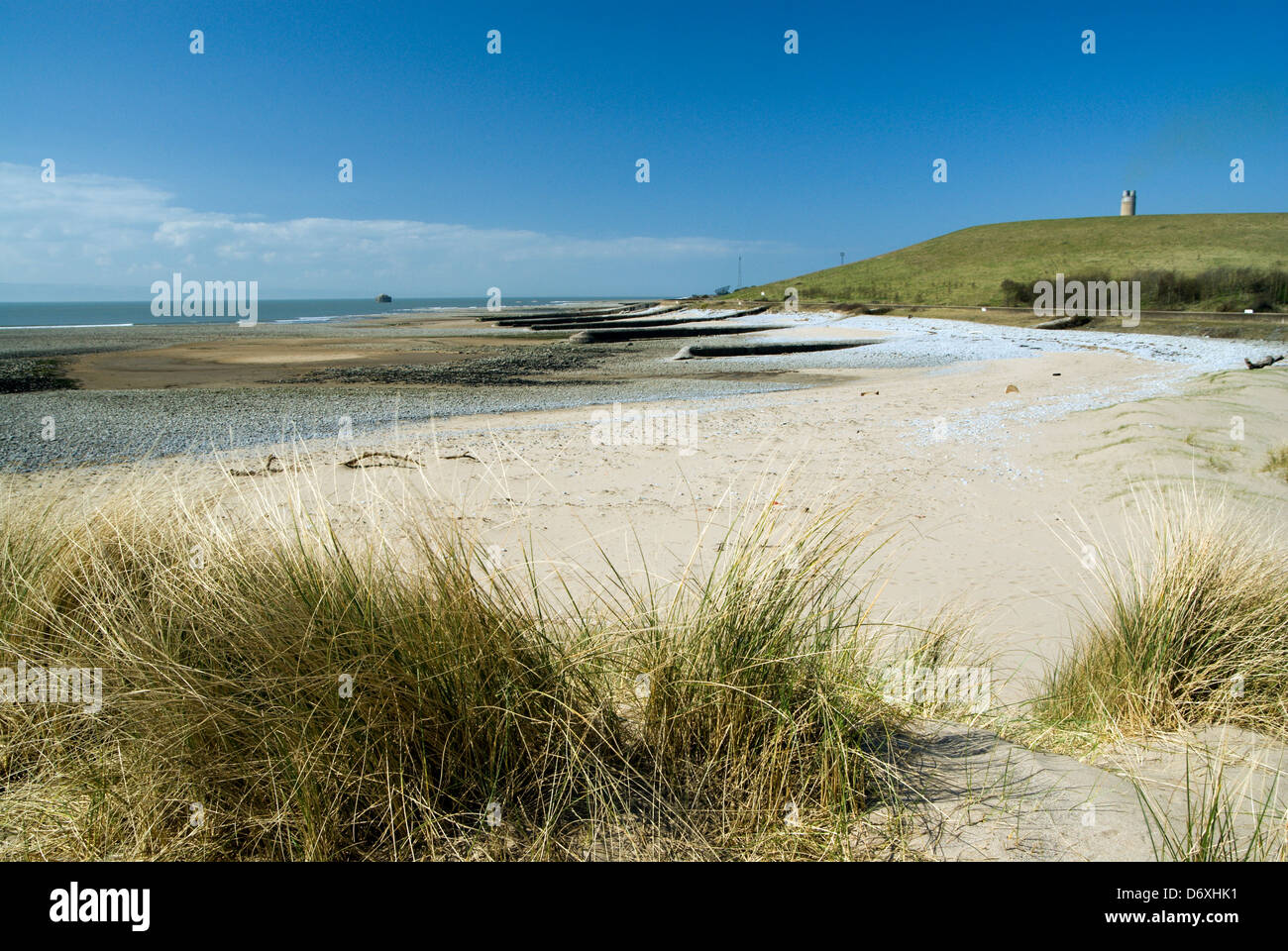 sand dunes and beach aberthaw saltmarsh nature reserve rhoose vale of ...