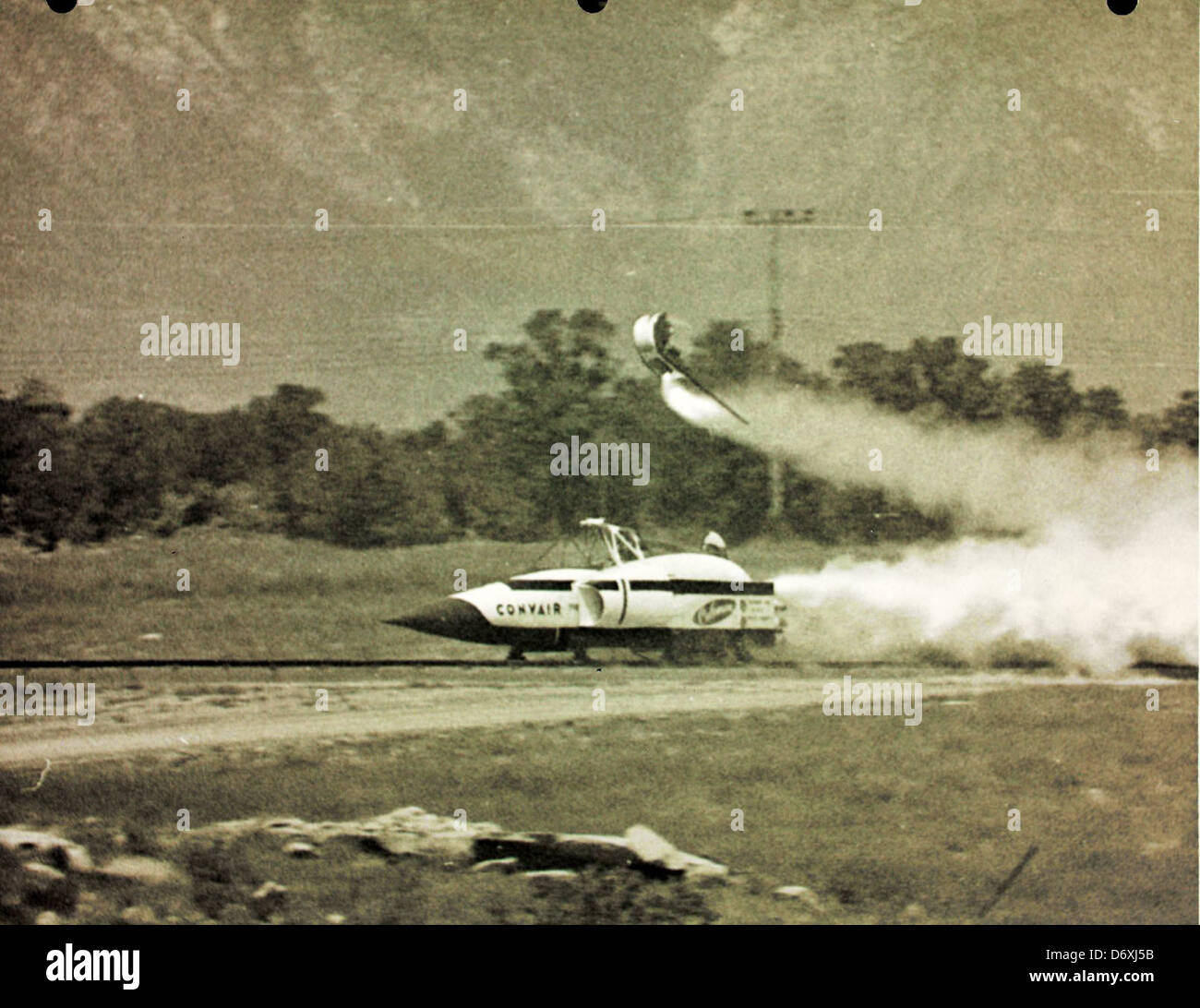 This image shows Convair/General Dynamics personnel testing supersonic ...