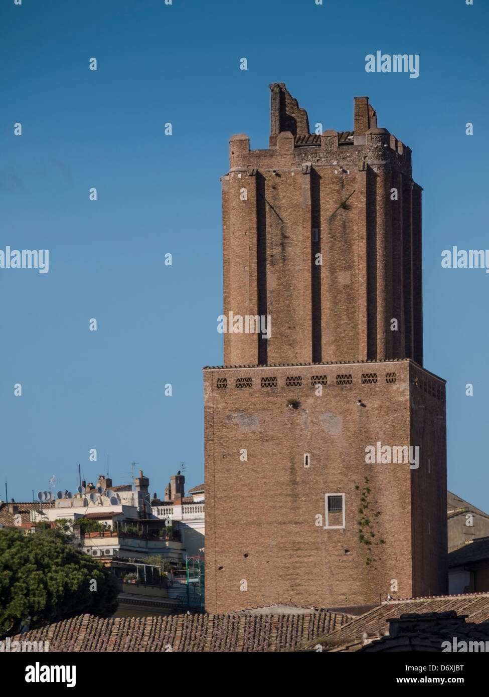 ancient Roman construction "Tower of the Militia Stock Photo - Alamy