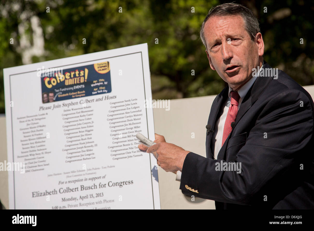 Former South Carolina Governor Mark Sanford during a campaign event on ...
