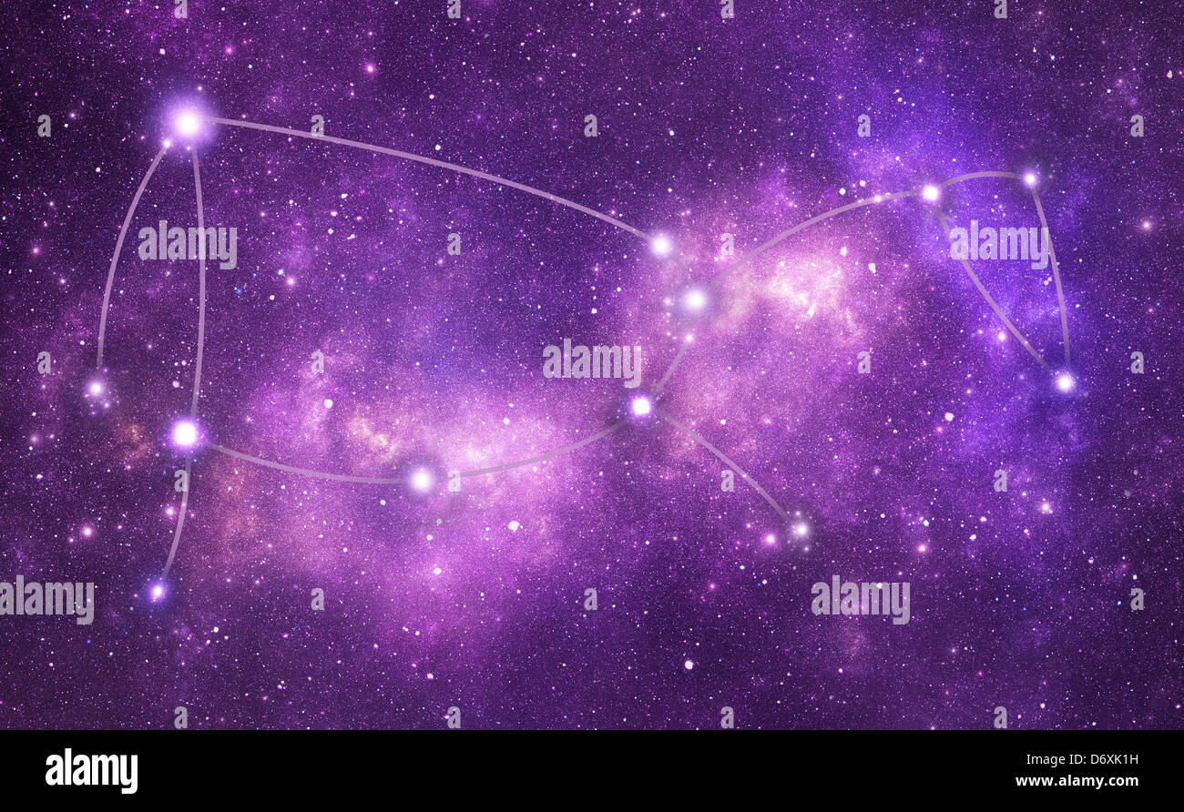 Constellation Lupus (Lup), one of the modern condtellations Stock Photo ...