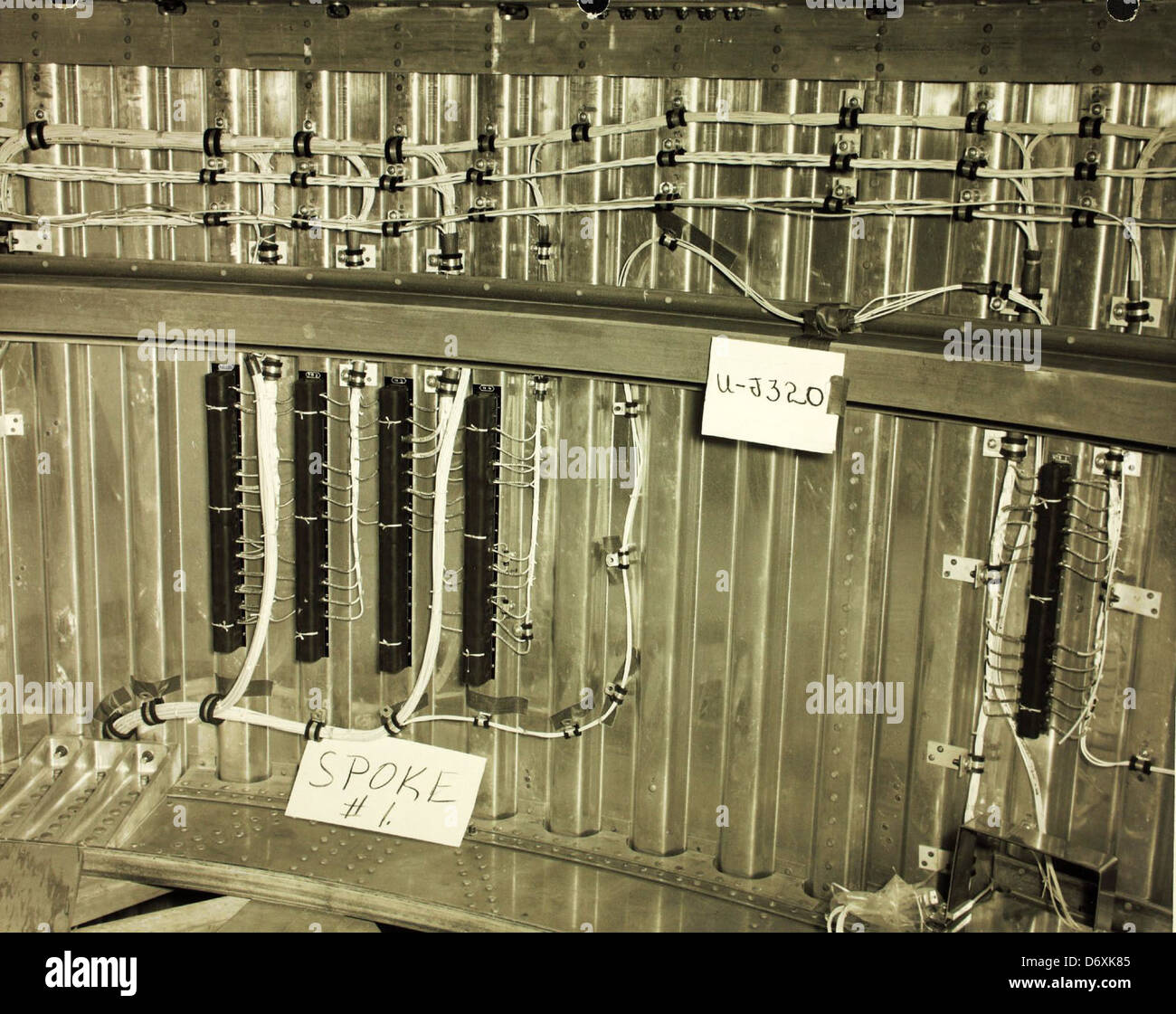 This image showcases the vehicle assembly line at Convair/General ...