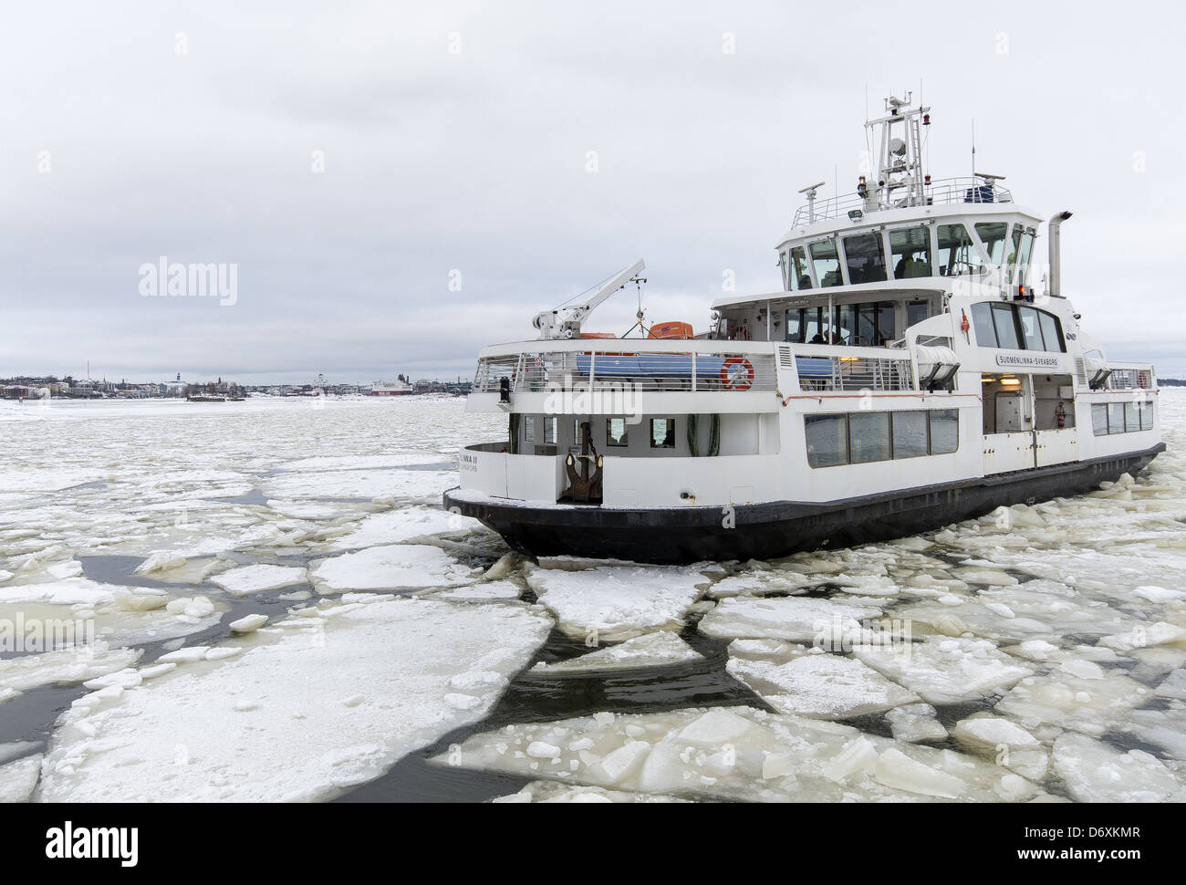 Suomenlinna fortress ferry snow hi-res stock photography and images - Alamy