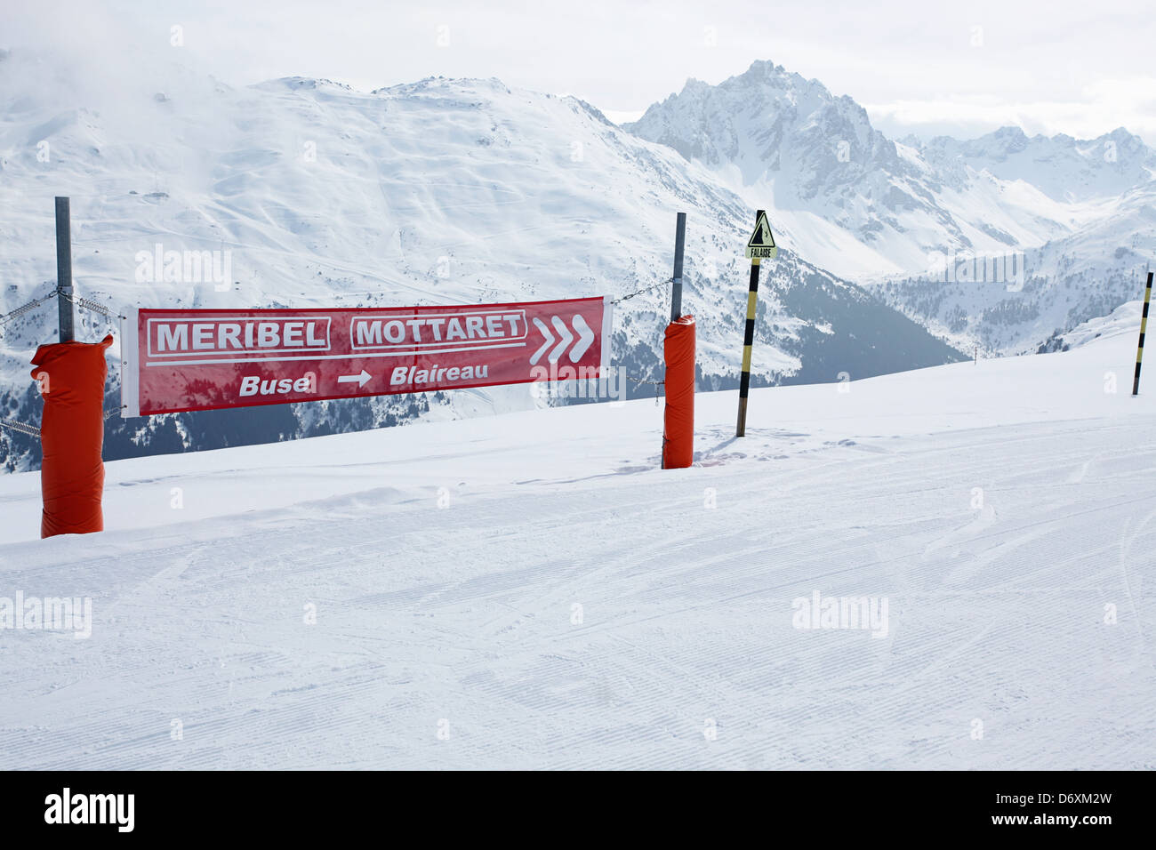 Skiing in Meribel, France Stock Photo - Alamy