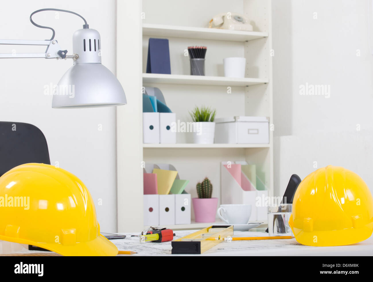 Tools and papers with sketches on the table Stock Photo - Alamy