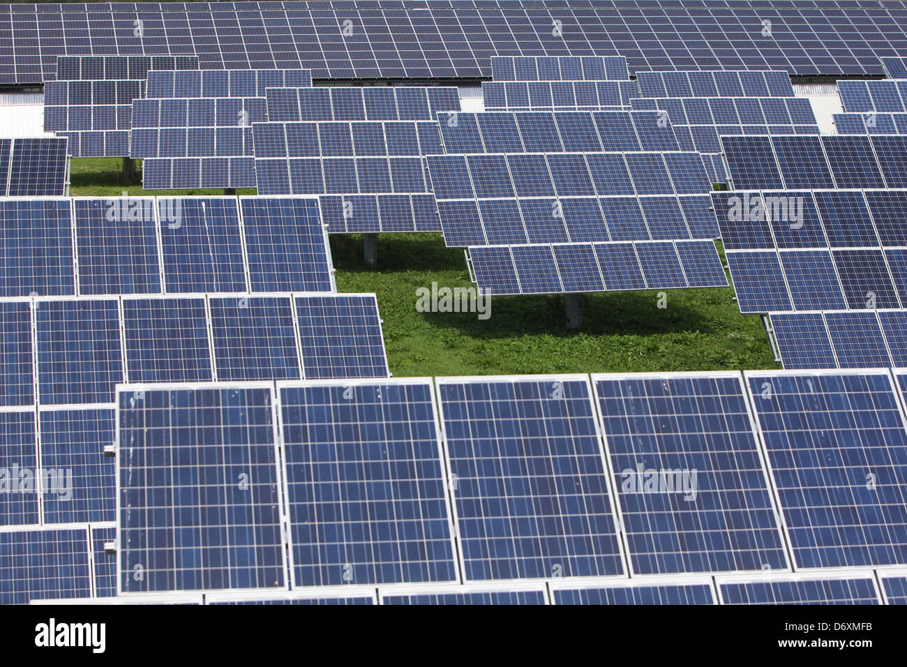 Nordhackstedt, Germany, solar farm consisting of tracking systems Stock ...