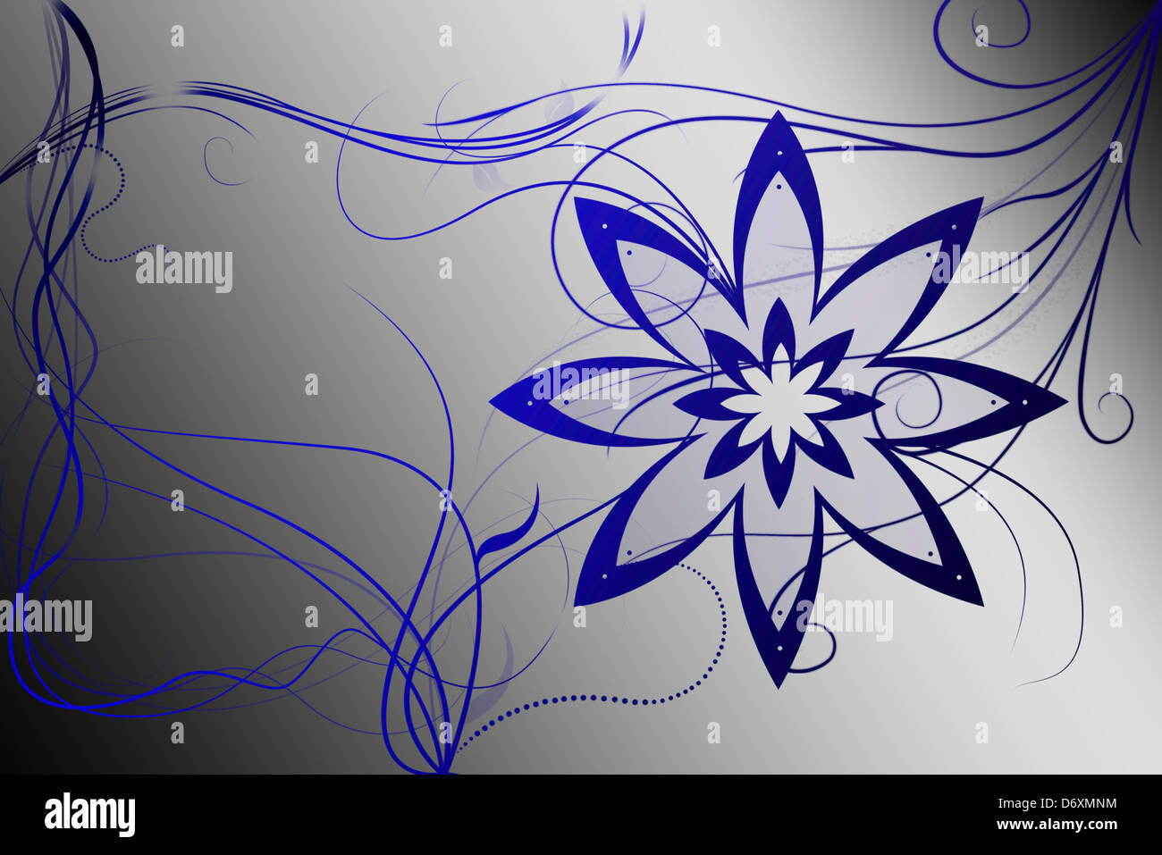 Beautiful illustrated flower background design with gradient Stock ...