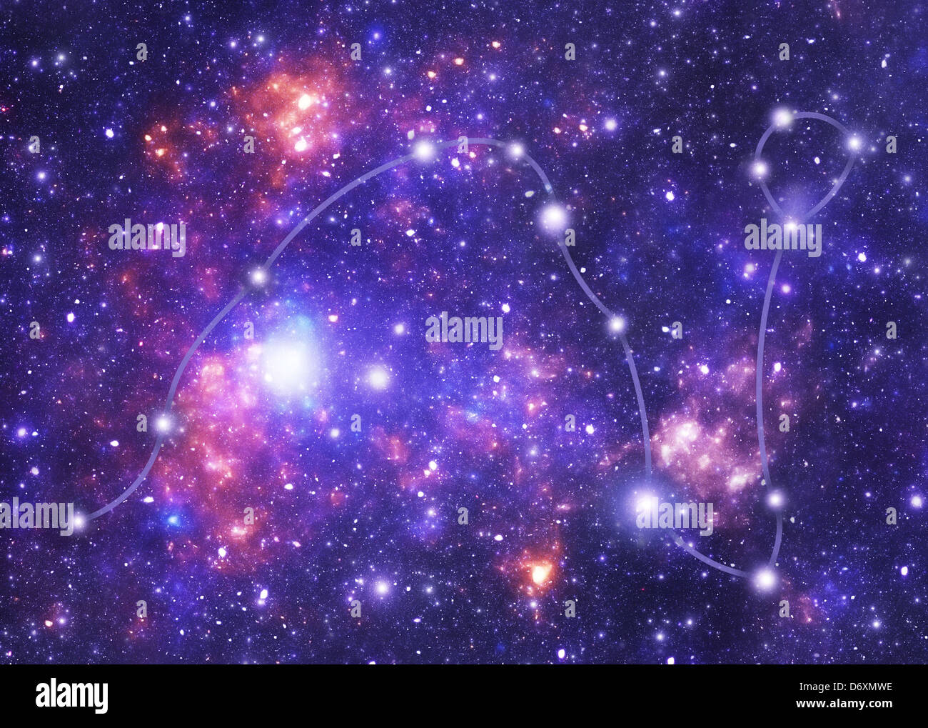 Constellation Draco (Dra), one of the modern constellations Stock Photo ...