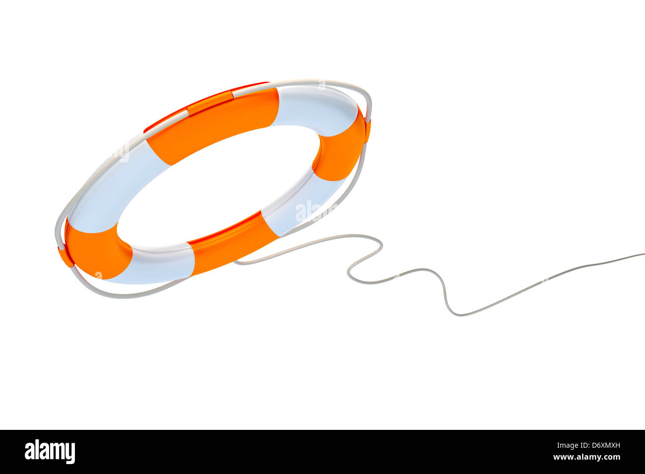 An image of a life saver on a white background Stock Photo - Alamy