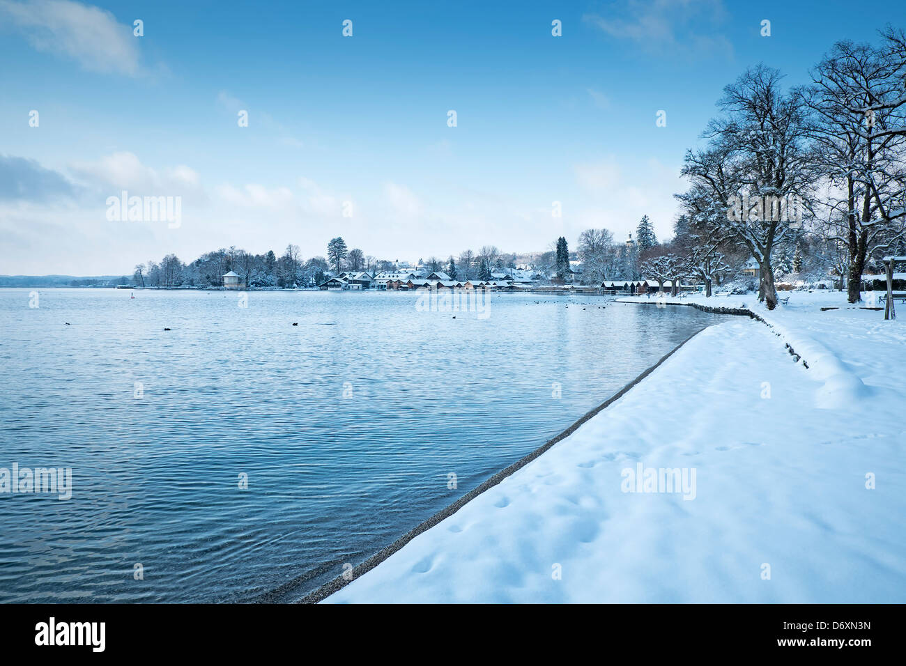 An image of the Starnberg Lake in Bavaria Germany - Tutzing Stock Photo ...