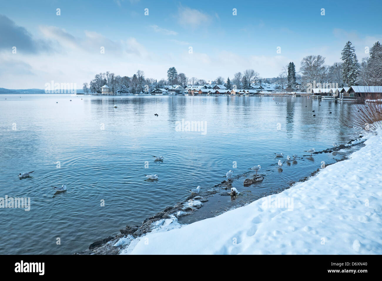 An image of the Starnberg Lake in Bavaria Germany - Tutzing Stock Photo ...