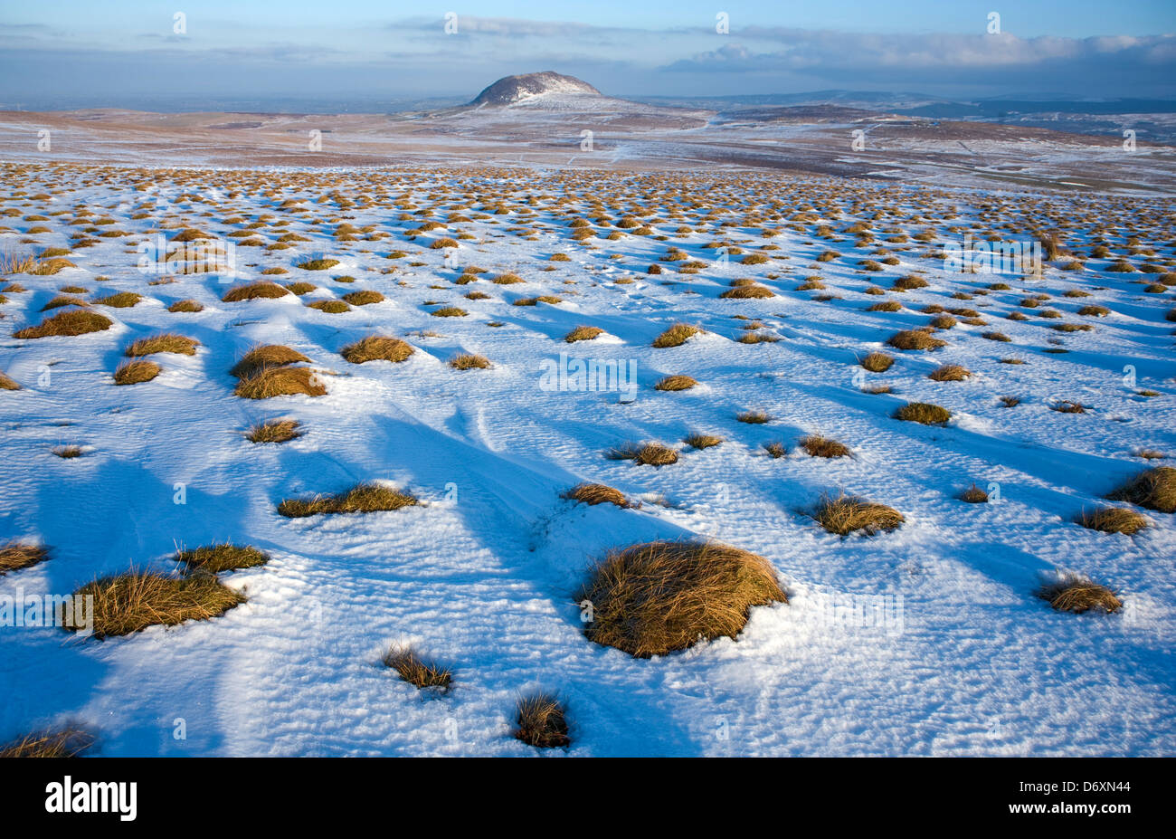 Snow at Slemish, County Antrim, Northern Ireland Stock Photo - Alamy
