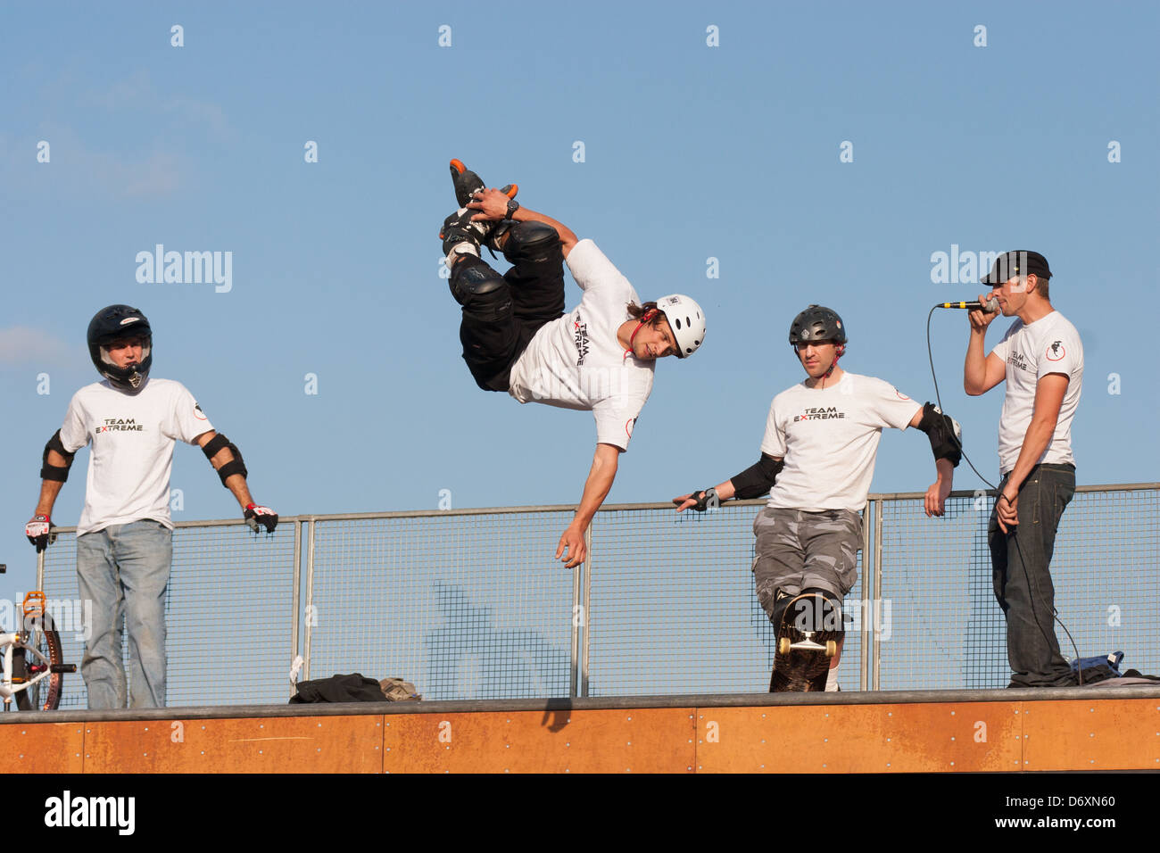 Team Extreme Skate Show at Legoland Windsor Stock Photo - Alamy