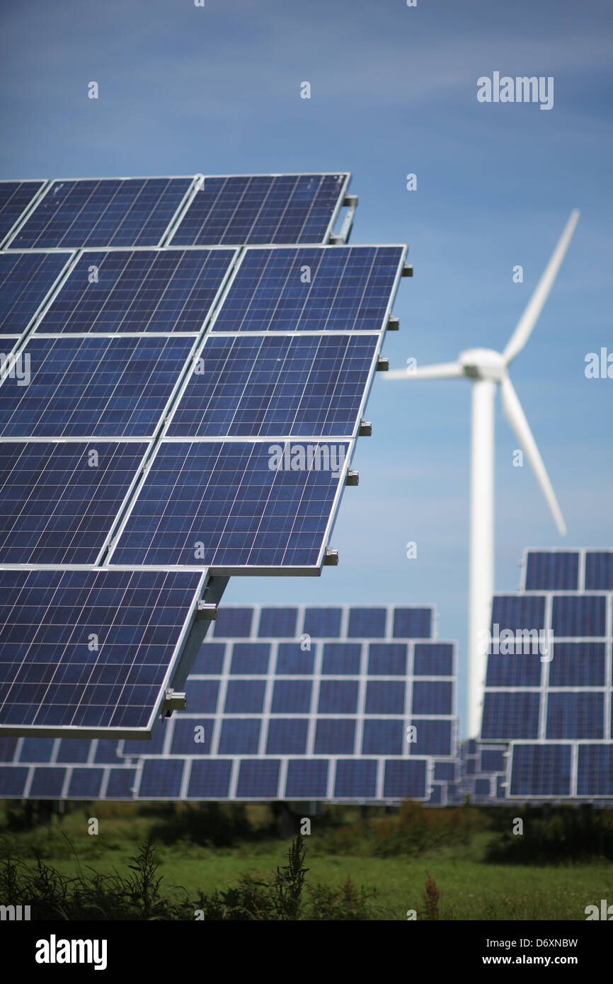 Nordhackstedt, Germany, solar farm consisting of tracking systems Stock ...
