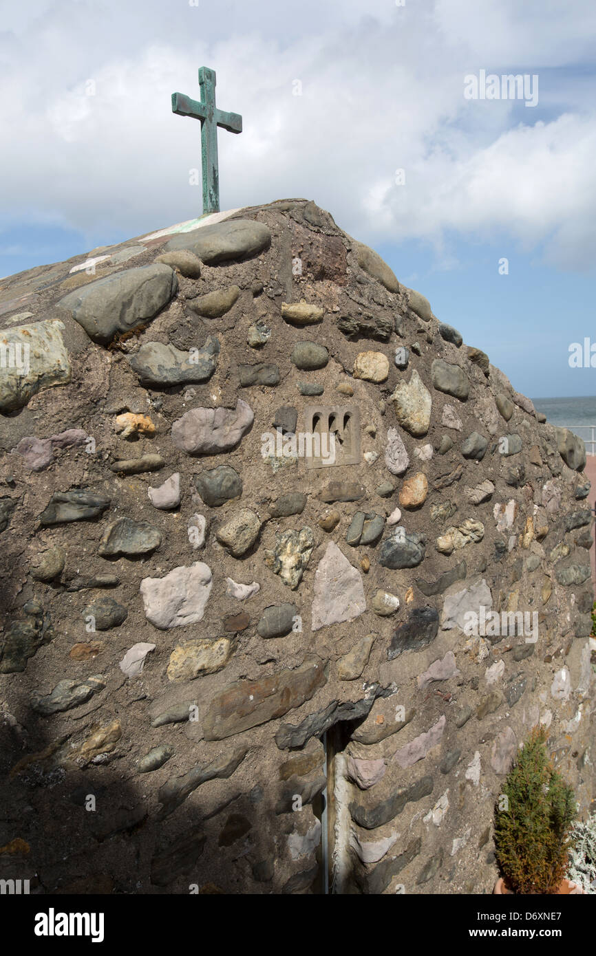 The Wales Coastal Path in North Wales. Picturesque view of the Holy ...