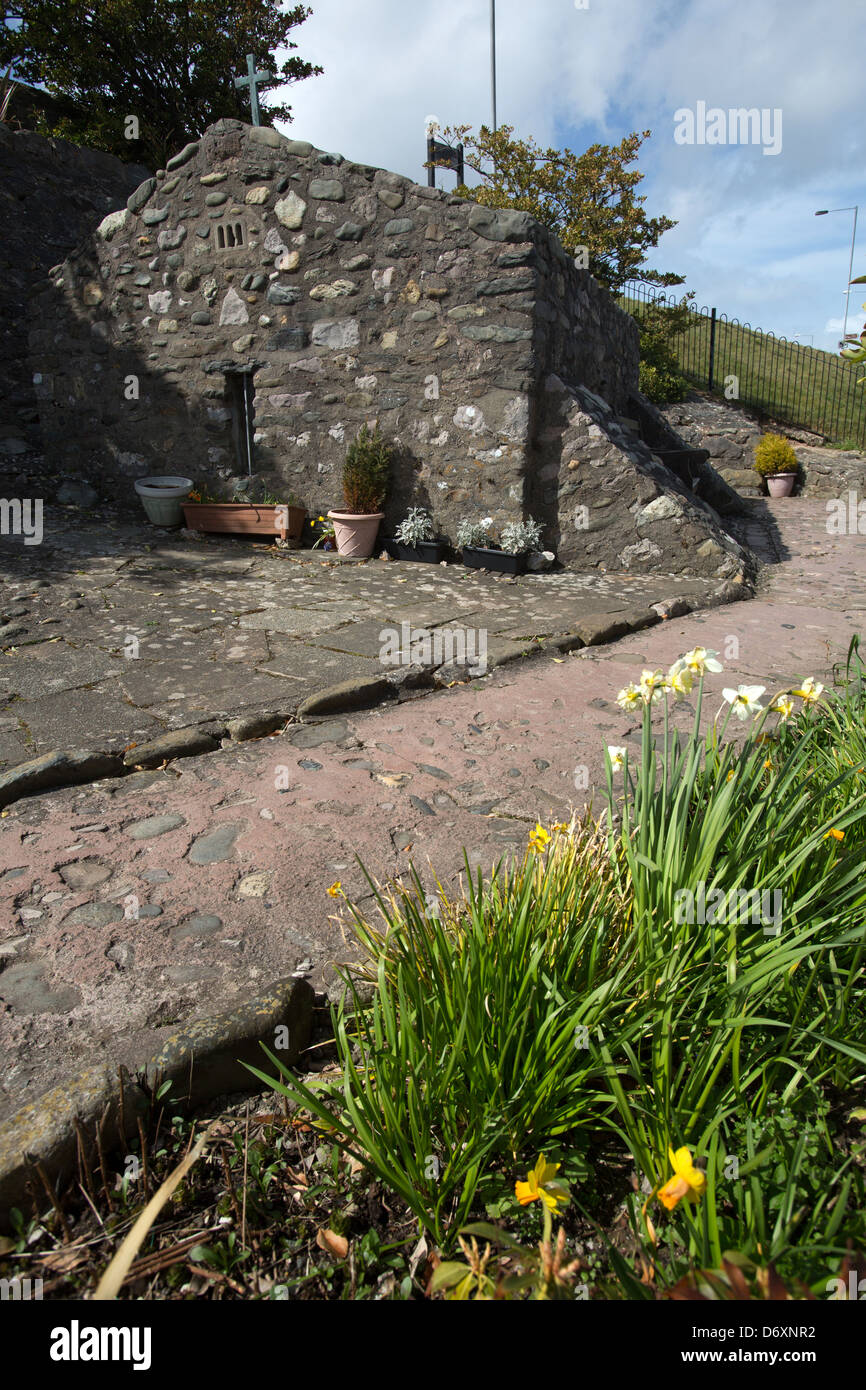 The Wales Coastal Path in North Wales. Picturesque view of the Holy ...