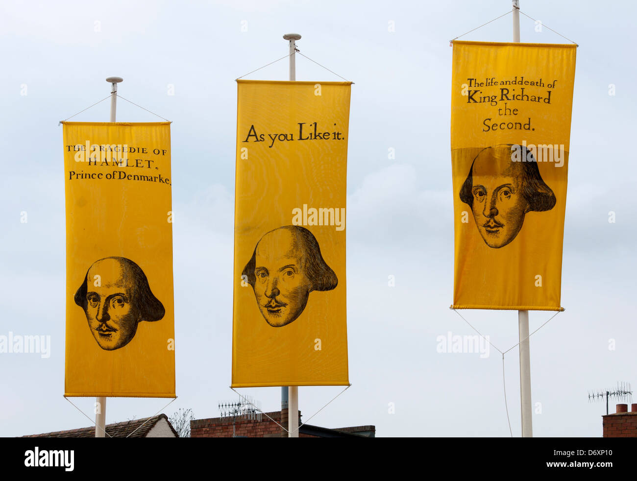 William Shakespeare banners Stock Photo - Alamy