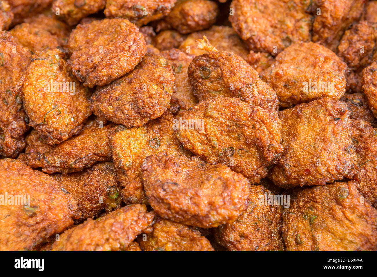 Thai style deep fried fish cake Stock Photo - Alamy