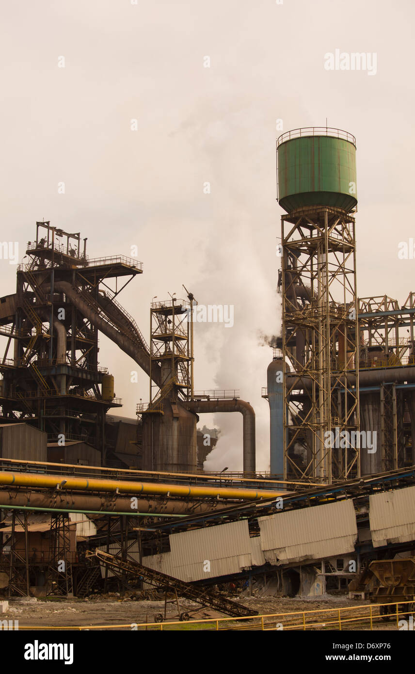 Steel factory industry Stock Photo - Alamy