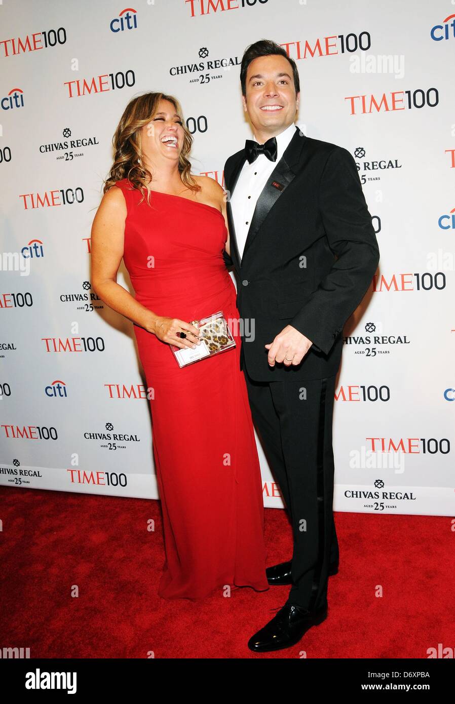 Nancy Juvonen, Jimmy Fallon at arrivals for TIME 100 Gala - Part 2 ...