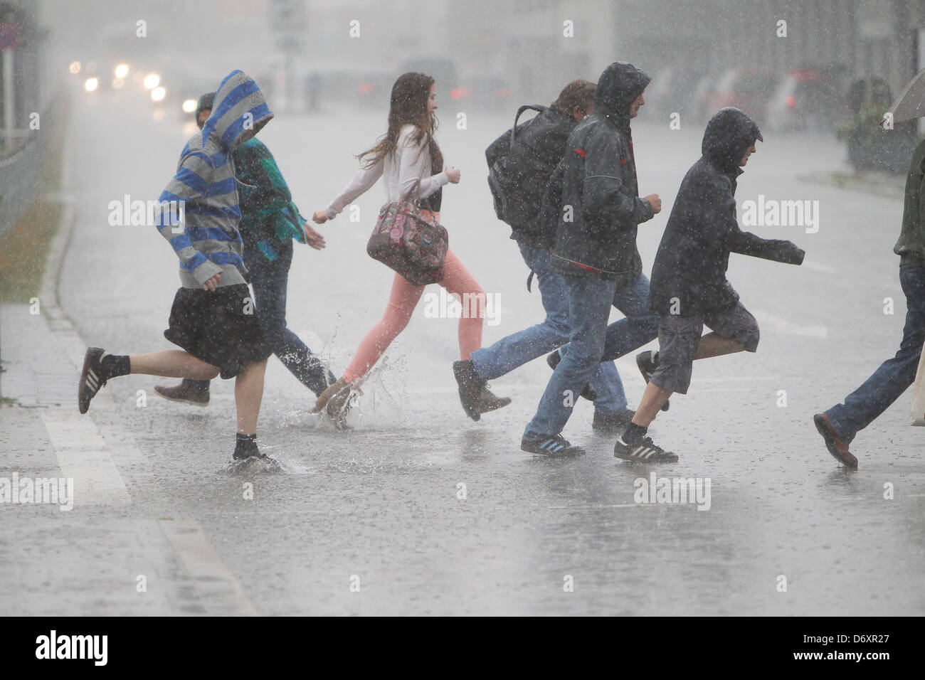 Pedestrians cross a road hi-res stock photography and images - Alamy