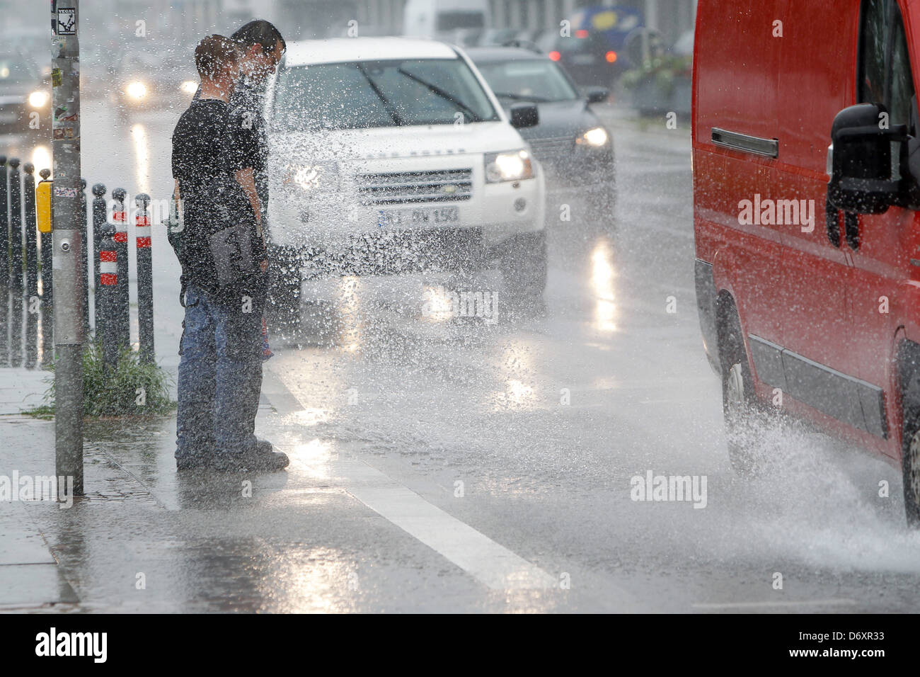 Car splash pedestrians hi-res stock photography and images - Alamy