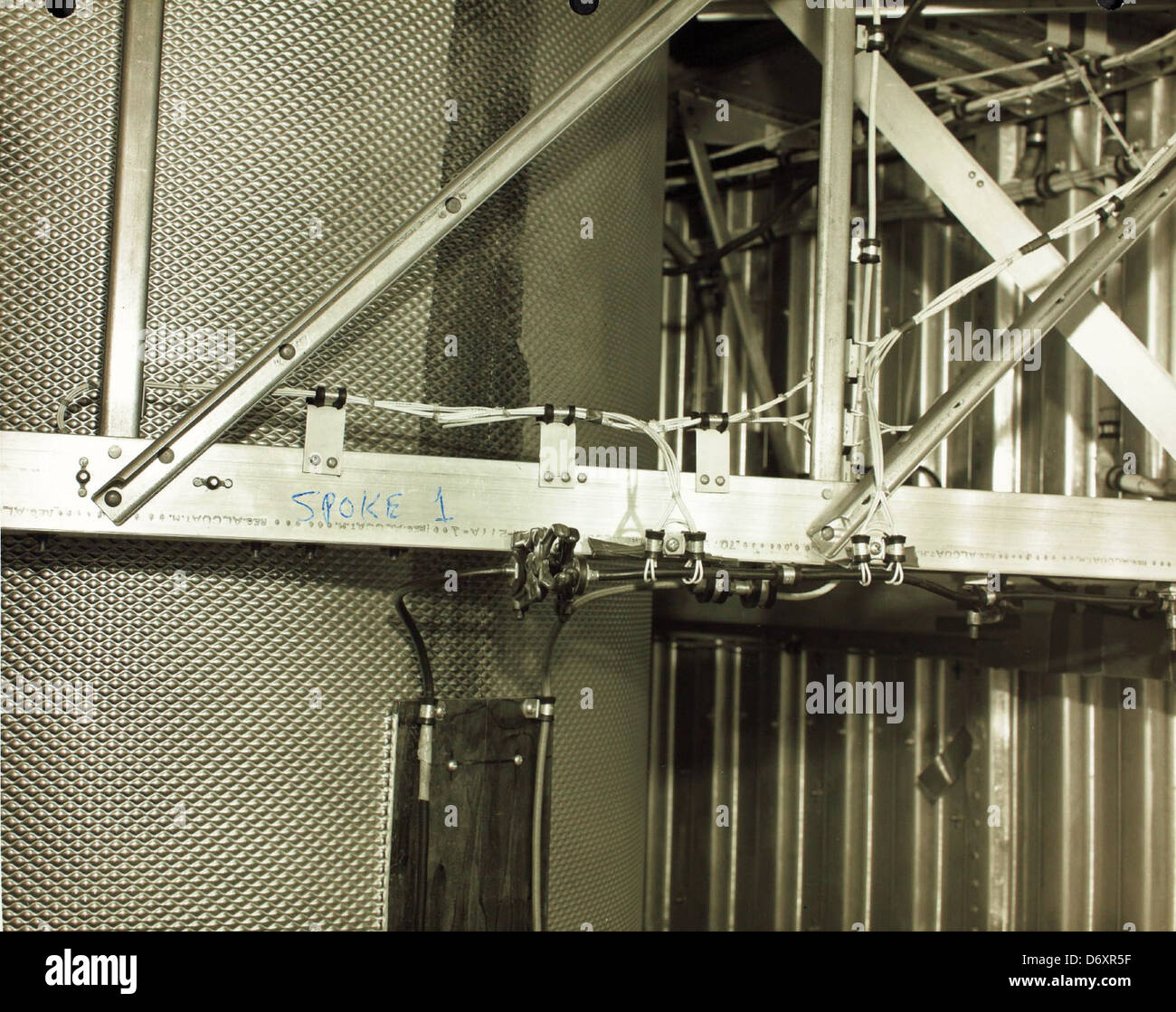 A photograph of the Convair/General Dynamics Little Joe rocket system ...