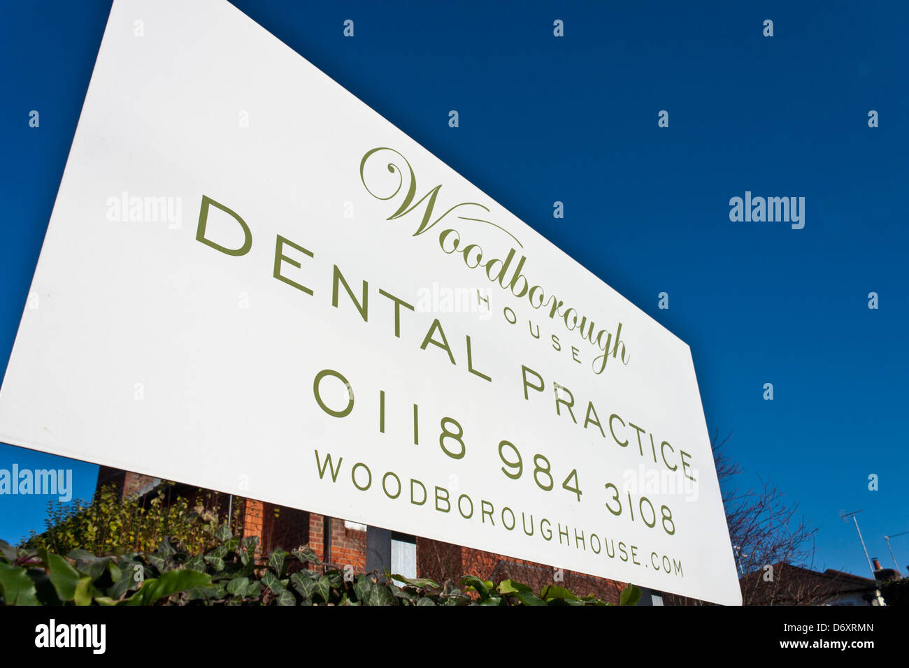Private dental practice sign Stock Photo - Alamy