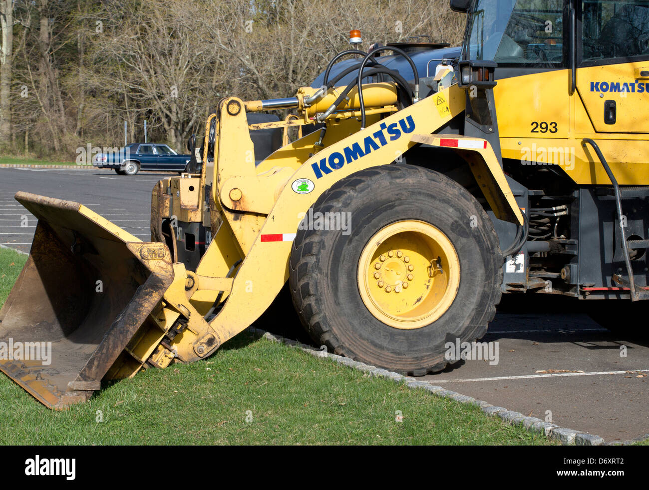 Komatsu front loader tractor Stock Photo - Alamy